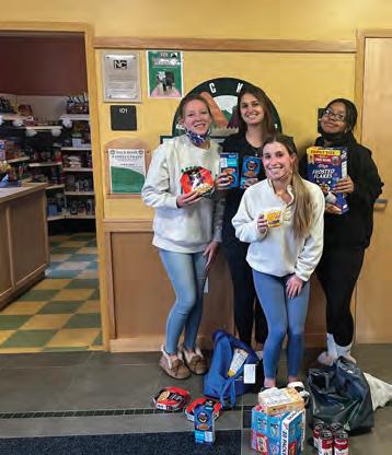 Nichols students at the Bison Pantry